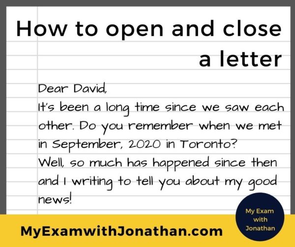 How to open and close a formal letter in IELTS General writing. — IELTS ...